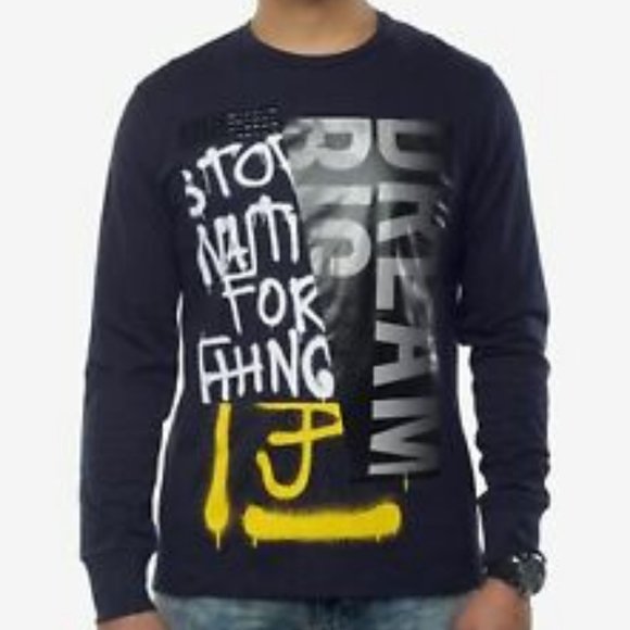Sean John | Shirts | Sean John Mens Blue Black Graphic Tee | Poshmark